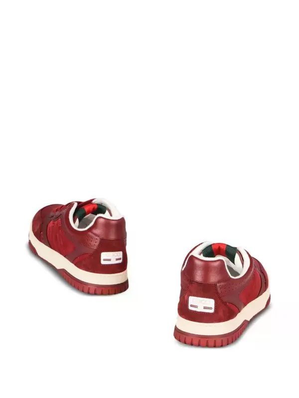 Gucci Re-web Panelled Sneakers - Red