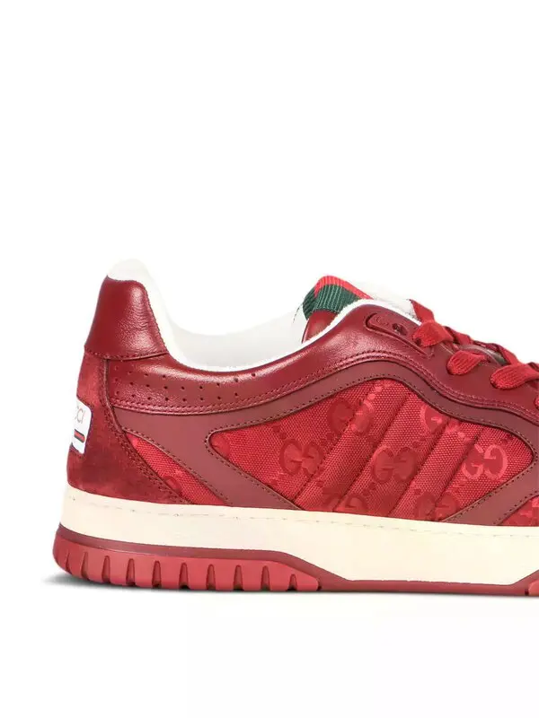 Gucci Re-web Panelled Sneakers - Red