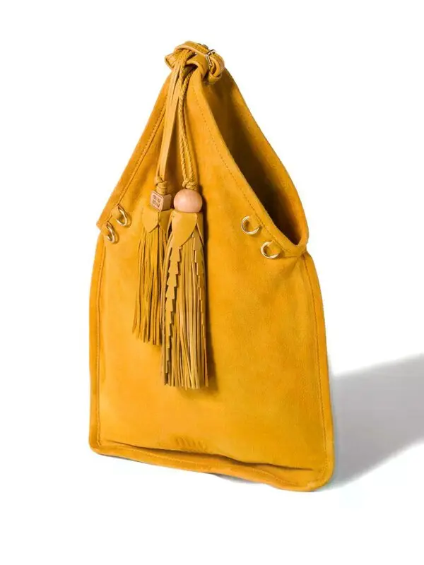Miu Miu Tassel Leather Tote Bag