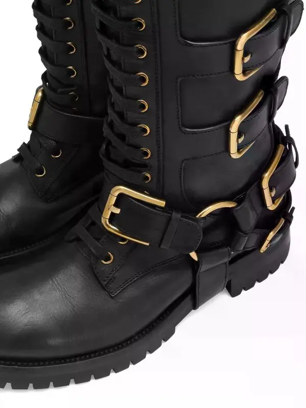 Dolce & Gabbana Buckle-embellished Knee-high Boots