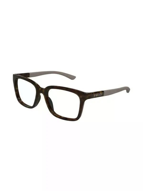 Gucci Square-frame Glasses - Brown