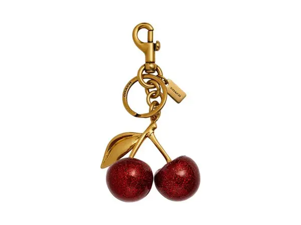 COACH Cherry Bag Charm - Resin/brass/red Apple