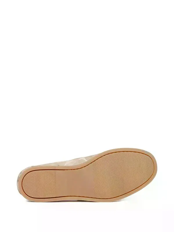 SCAROSSO Camouflage Suede Boat Shoes - Neutrals