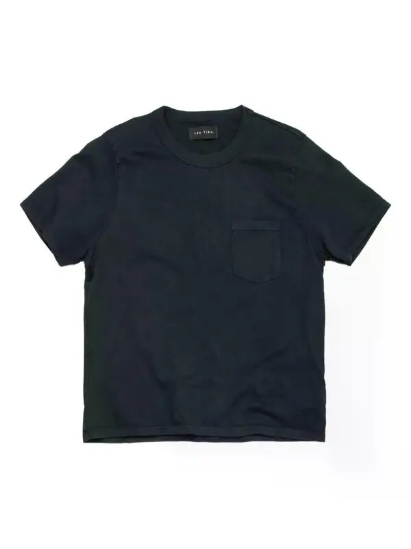 LES TIEN Pocket-detail Cotton T-shirt - Black