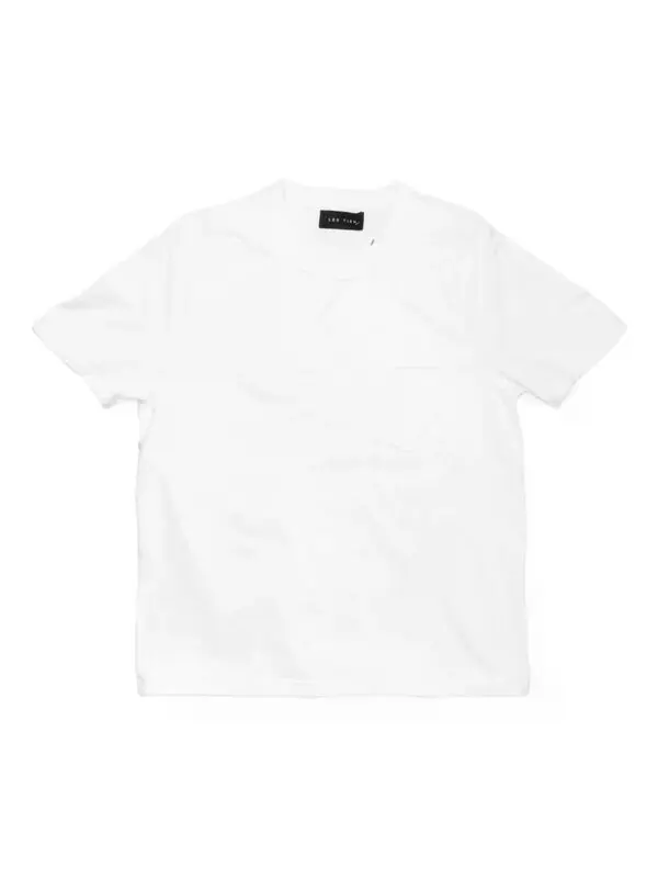 LES TIEN Short-sleeve Cotton T-shirt - White