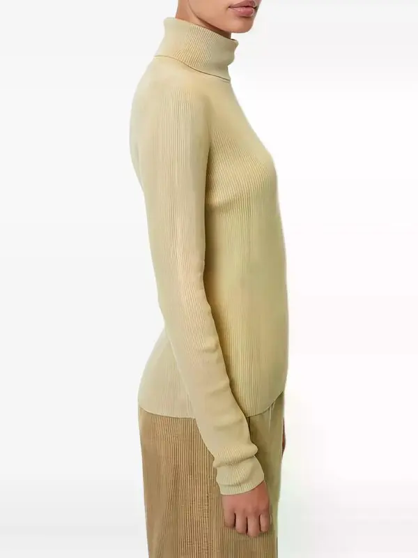 Marc O'polo Ribbed Turtleneck Top - Brown
