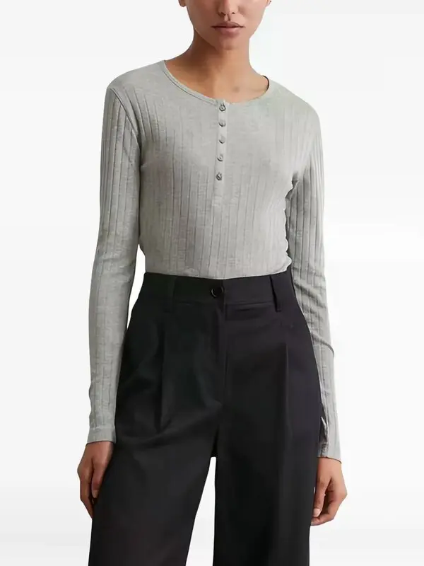 Marc O'polo Ribbed Henley Top