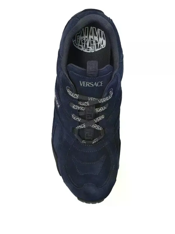 Versace Galaxia Suede Sneakers - Blue