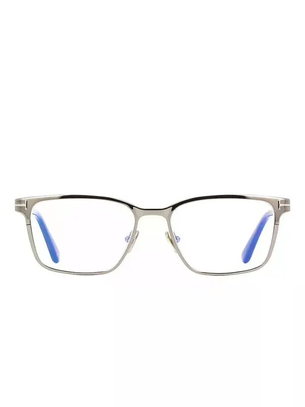 TOM FORD Square Frame Full-rim Glasses - Silver