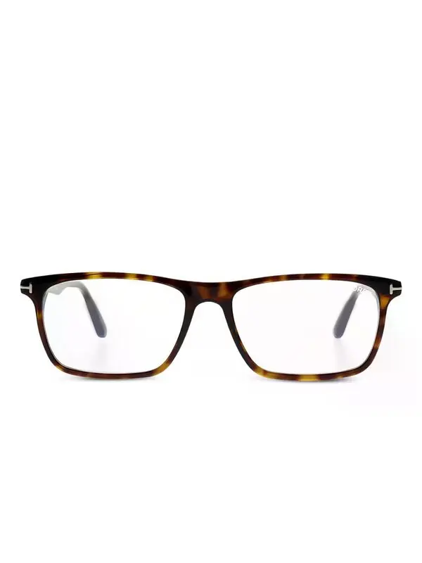 TOM FORD Rectangle-frame Glasses - Brown