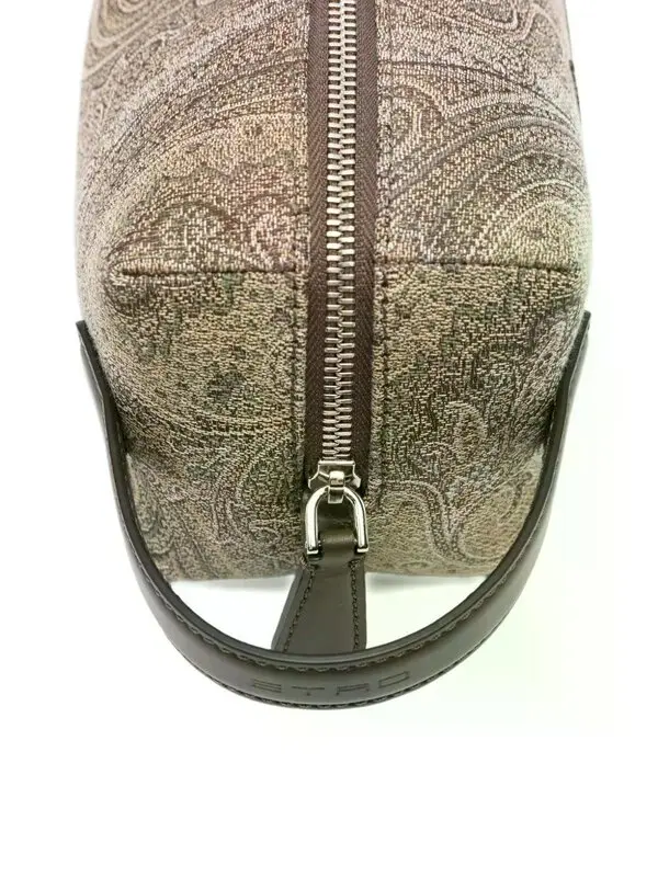 Etro Essential Paisley Jacquard Wash Bag - Brown