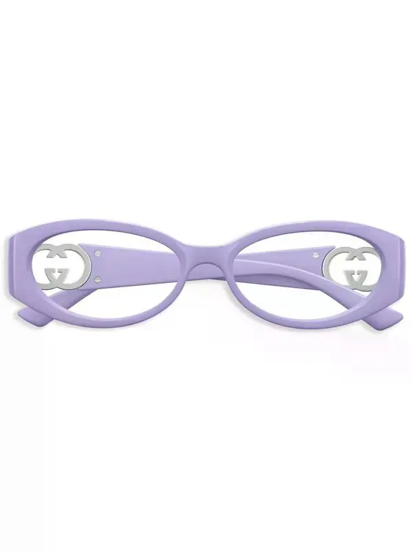 Gucci Oval-frame Glasses - Purple