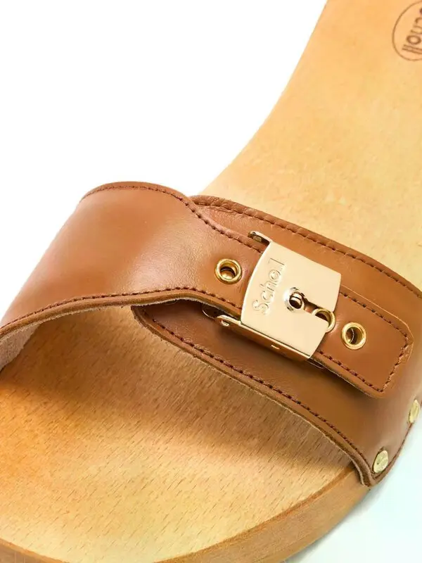 DR. SCHOLL'S SHOES Buckle-fastening Leather Sandals - Brown