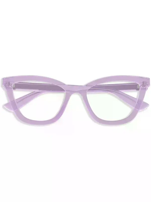 Gucci Double G-logo Plaque Cat-eye Frame - Purple