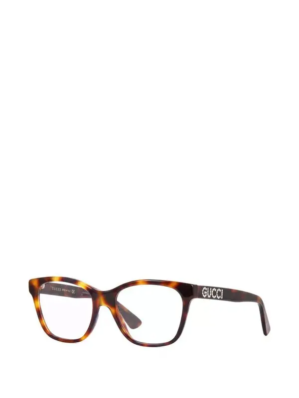 Gucci Crystal-embellished Square-frame Glasses