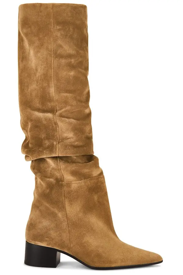 Khaite Andee Over-the-knee Slouchy Boots - Taupe