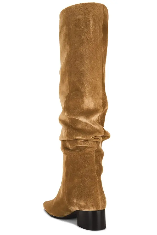 Khaite Andee Over-the-knee Slouchy Boots - Taupe
