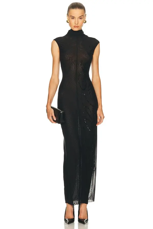 JEAN PAUL GAULTIER Sequined Long Dress