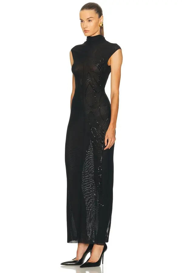 JEAN PAUL GAULTIER Sequined Long Dress