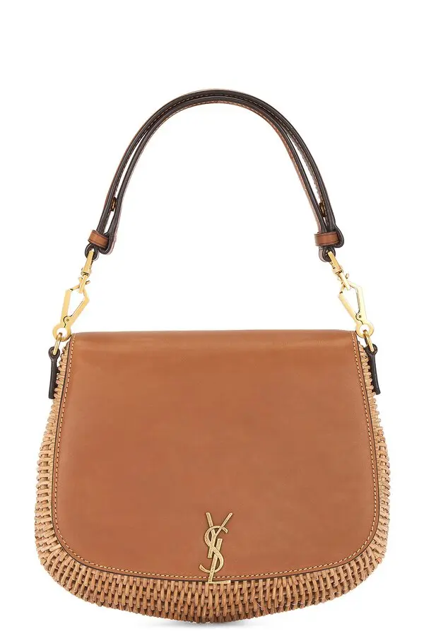Saint Laurent Top Handle Bag - Naturale & Brick