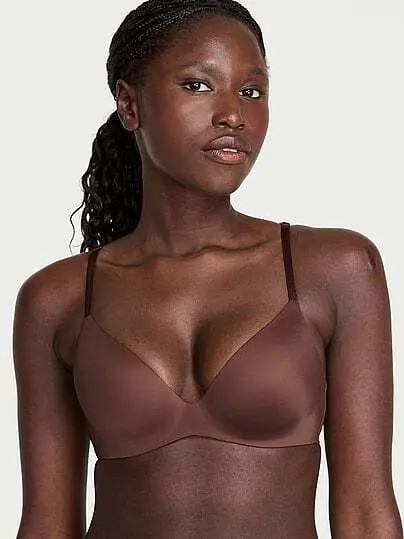 Victoria's Secret Body Victoria Flexfactor Lightly Lined Plunge Demi Bra - Brown