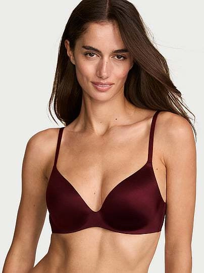 Victoria's Secret Body Victoria Flexfactor Lightly Lined Plunge Demi Bra - Brown