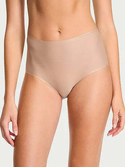 Victoria's Secret Body Victoria Flex Mid-rise Modern Brief Panty - Beige