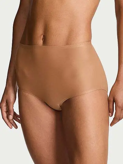 Victoria's Secret Body Victoria Flex Mid-rise Modern Brief Panty - Beige