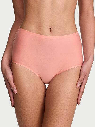 Victoria's Secret Body Victoria Flex Mid-rise Modern Brief Panty - Pink
