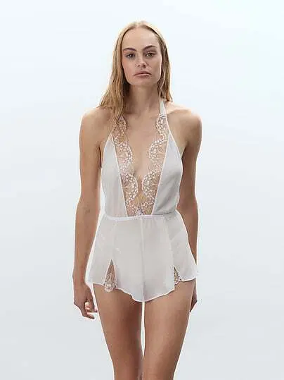 Victoria's Secret Bluebella Marisa Teddy - White,ivory