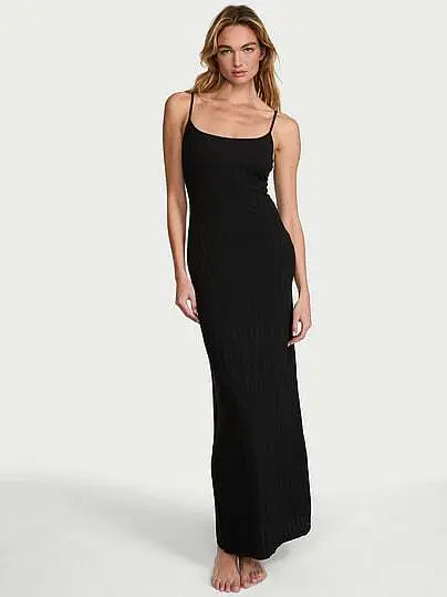Victoria's Secret Ultra-fine Modal Maxi Slip Dress - Black
