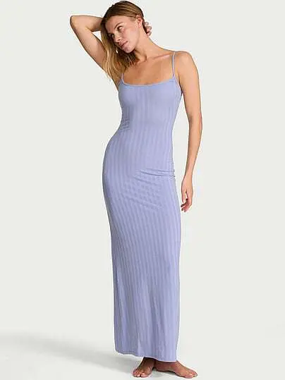 Victoria's Secret Ultra-fine Modal Maxi Slip Dress - Purple