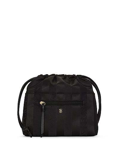 Victoria's Secret Cinched Travel Beauty Bag - Black