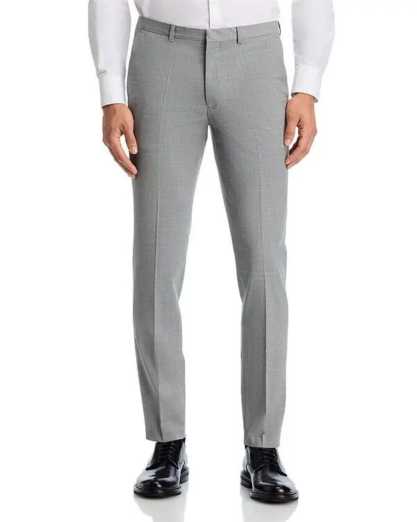 Hugo Boss Extra Slim Fit Stretch Suit Pants - Light Grey