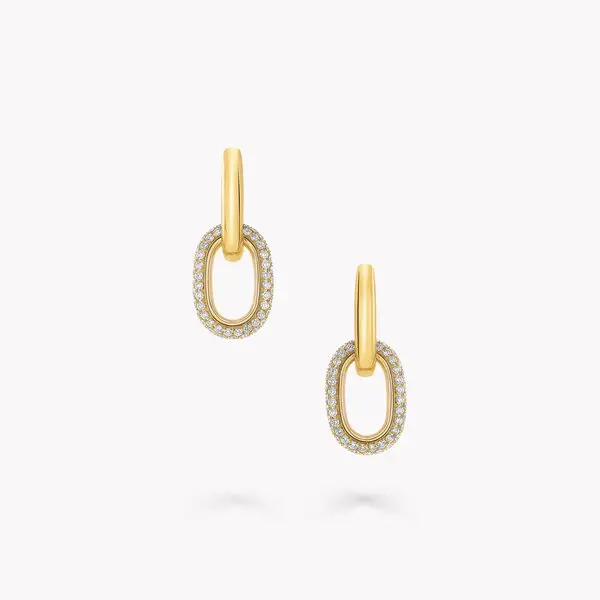 Graff Be Together Diamond Earrings - Yellow Gold