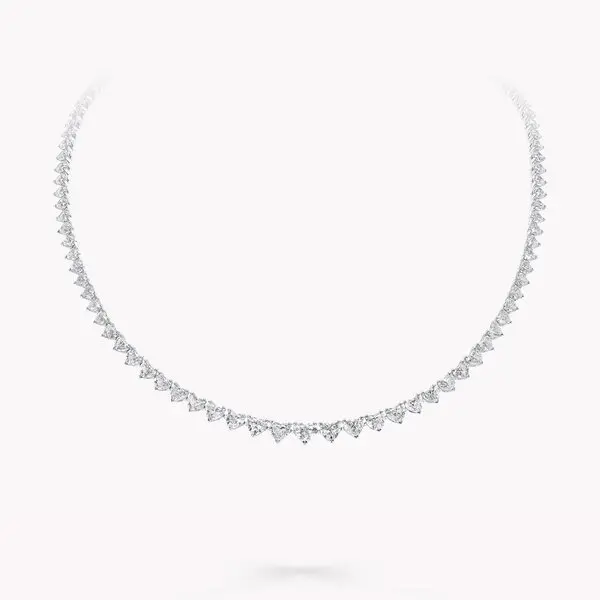 Graff Heart Shape Diamond Necklace - White Gold
