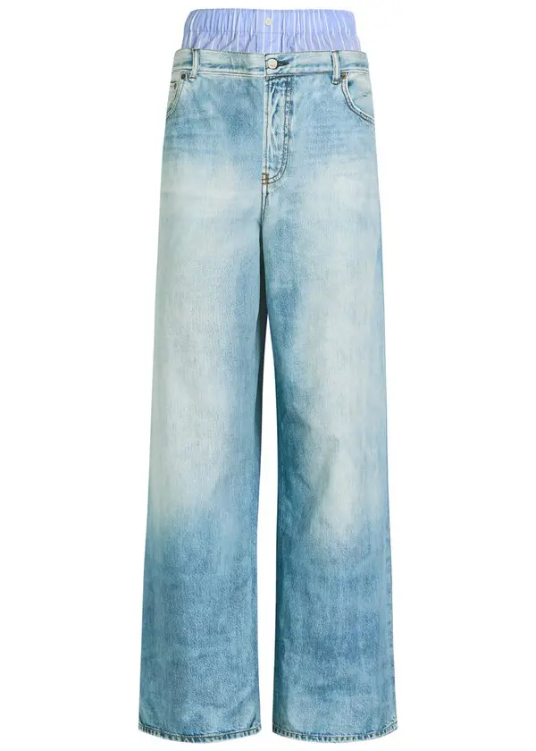 Acne Studios Jeans-effect Cotton Trousers
