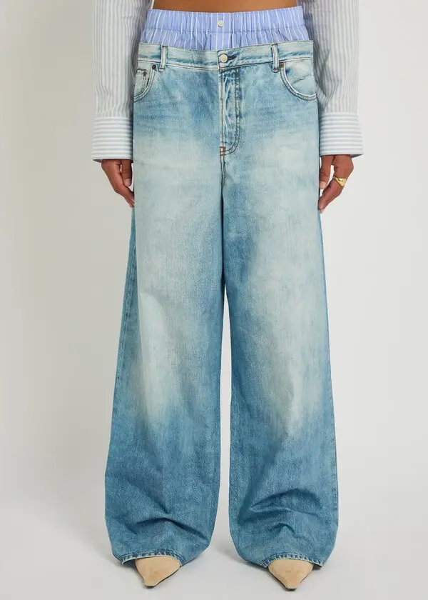 Acne Studios Jeans-effect Cotton Trousers