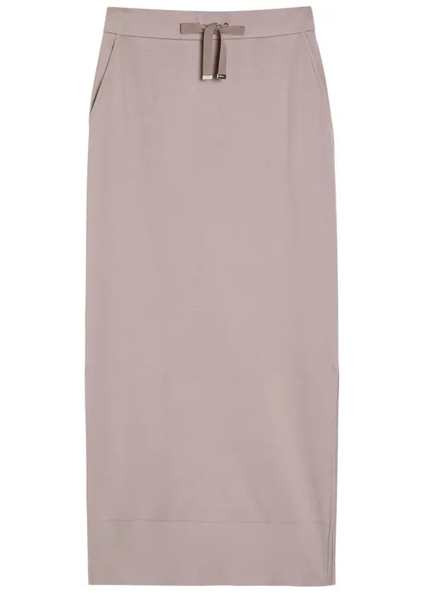 Herno Cotton Midi Skirt - Light Pink