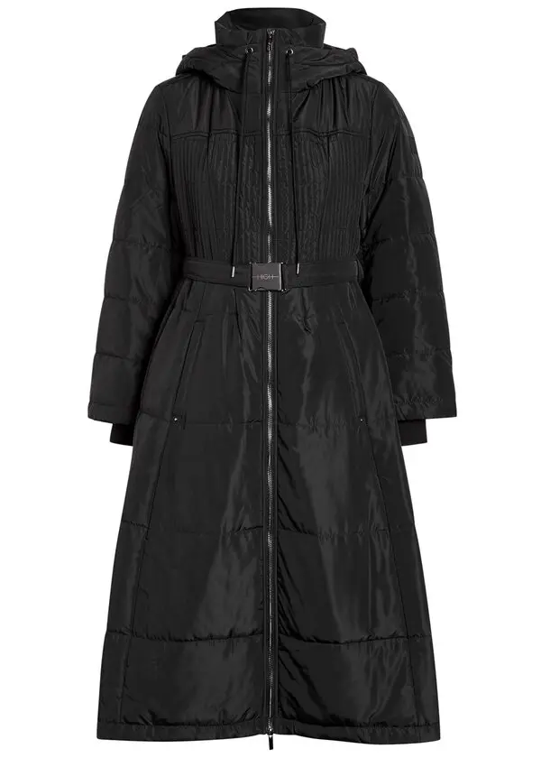 High Scuttle Hooded Quilted Shell Parka