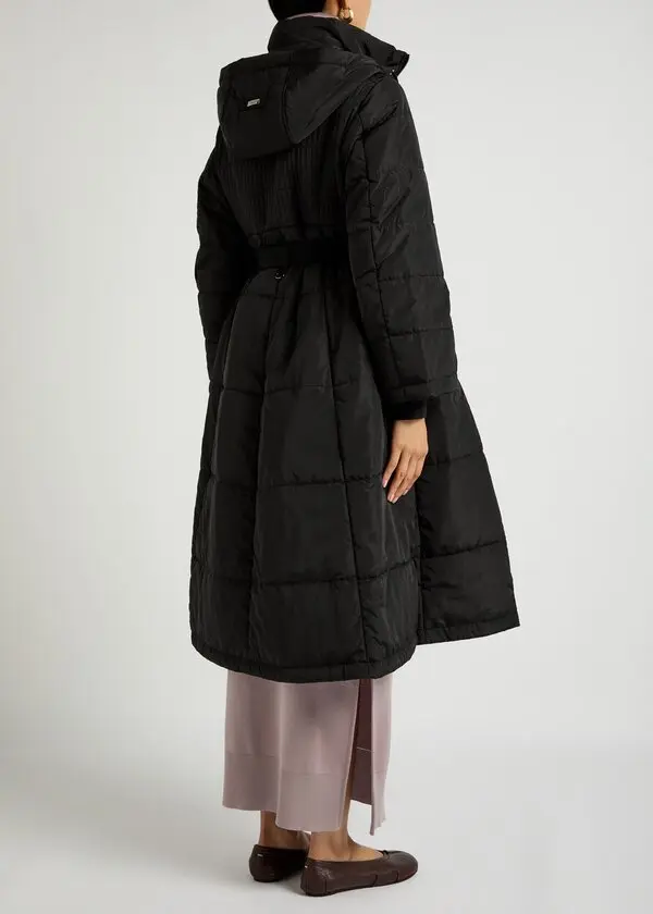 High Scuttle Hooded Quilted Shell Parka