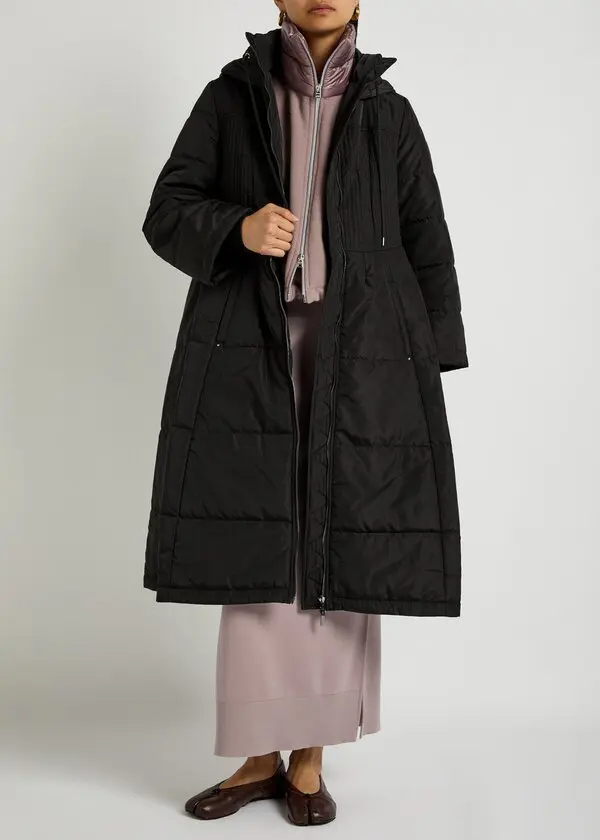 High Scuttle Hooded Quilted Shell Parka