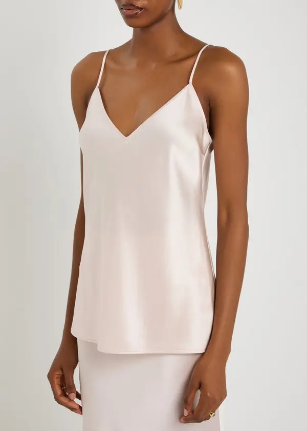 JOSEPH Clea Silk Top - Rose