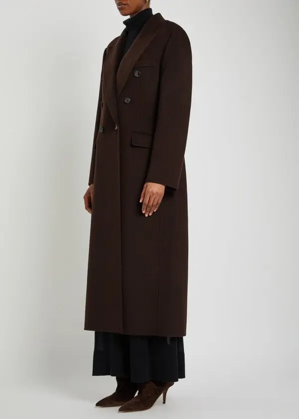 Victoria Beckham Double-breasted Wool And Cashmere-blend Coat