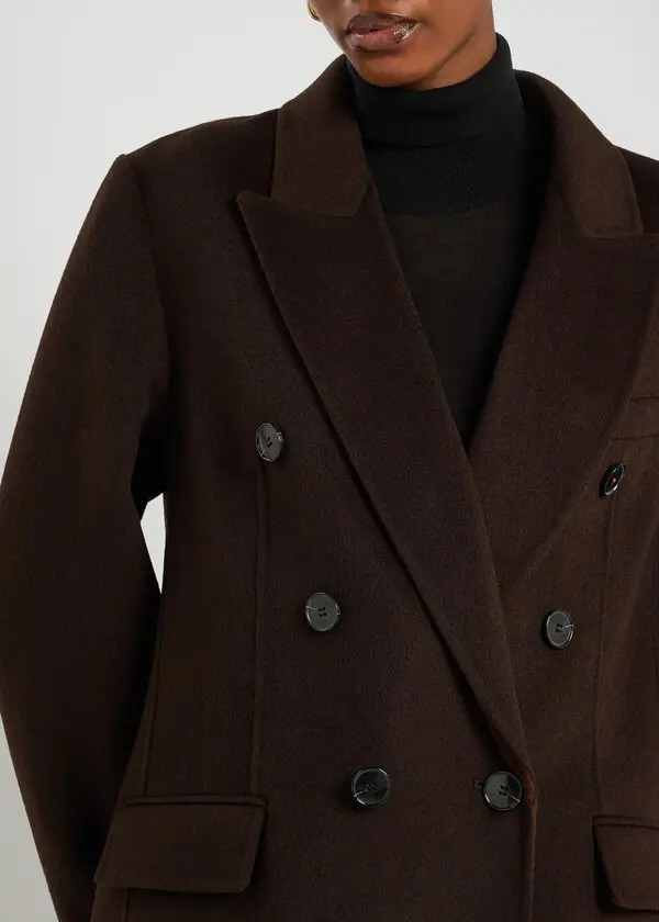 Victoria Beckham Double-breasted Wool And Cashmere-blend Coat