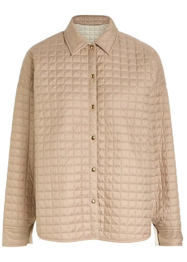 Moncler Quilted Shell Overshirt - Beige