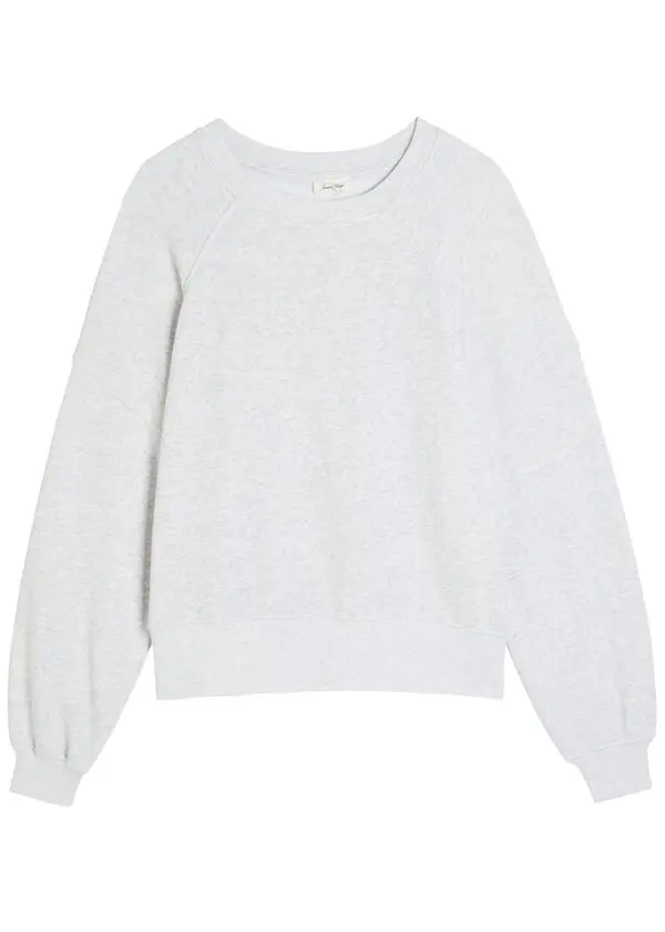 American Vintage Atubay Stretch-cotton Sweatshirt - Light Grey