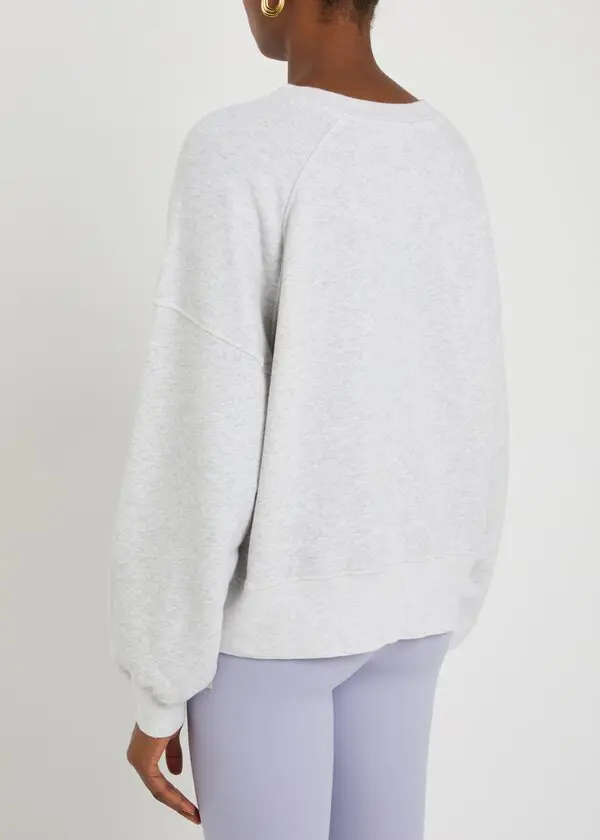 American Vintage Atubay Stretch-cotton Sweatshirt - Light Grey