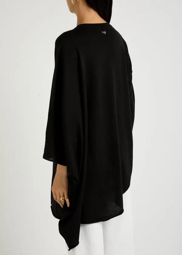 High Asymmetric Wool-blend Jumper