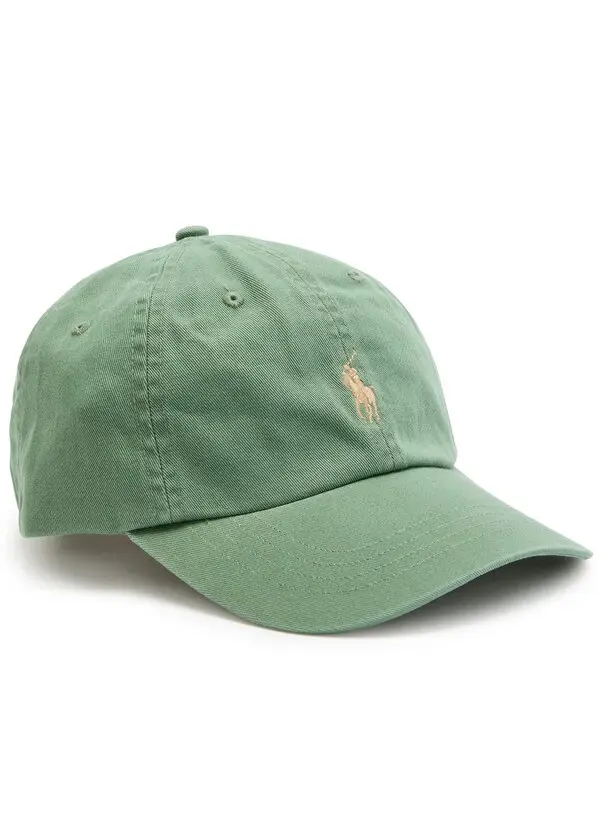 Ralph Lauren Logo-embroidered Cotton-twill Cap - Green